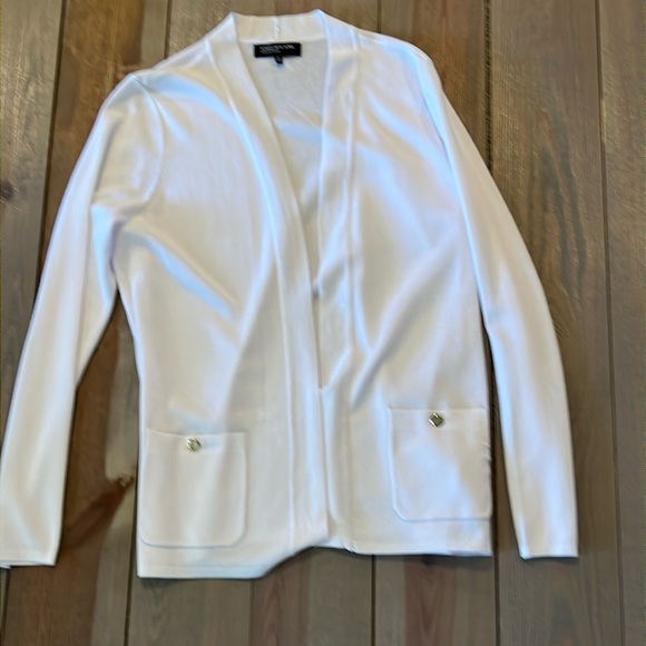 Jones New York | Sweaters | Jones New York White Open Front Lightweight ...
